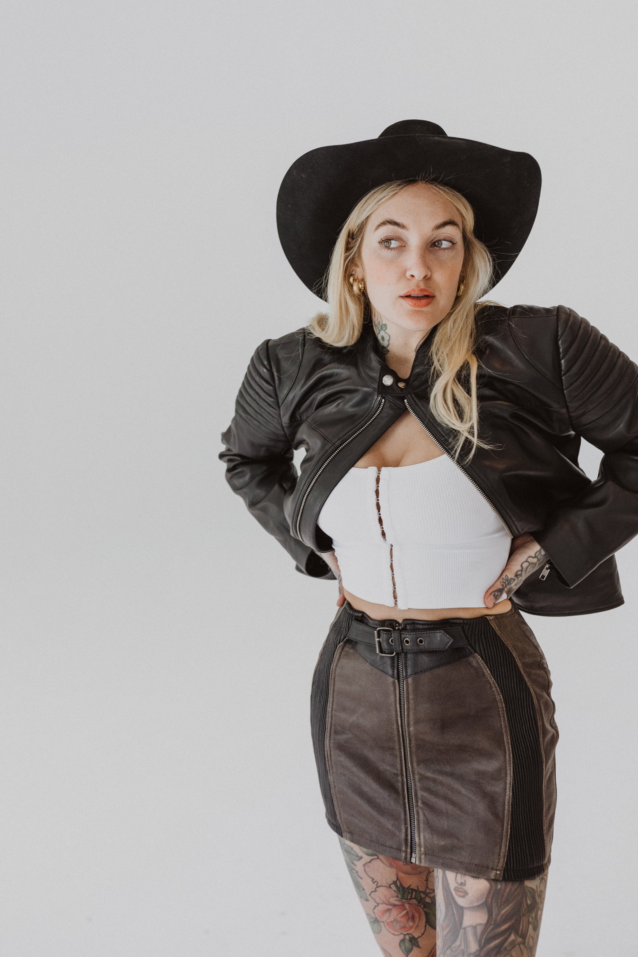 Winner JACKET - Black leather women's moto jacket — Understated Leather