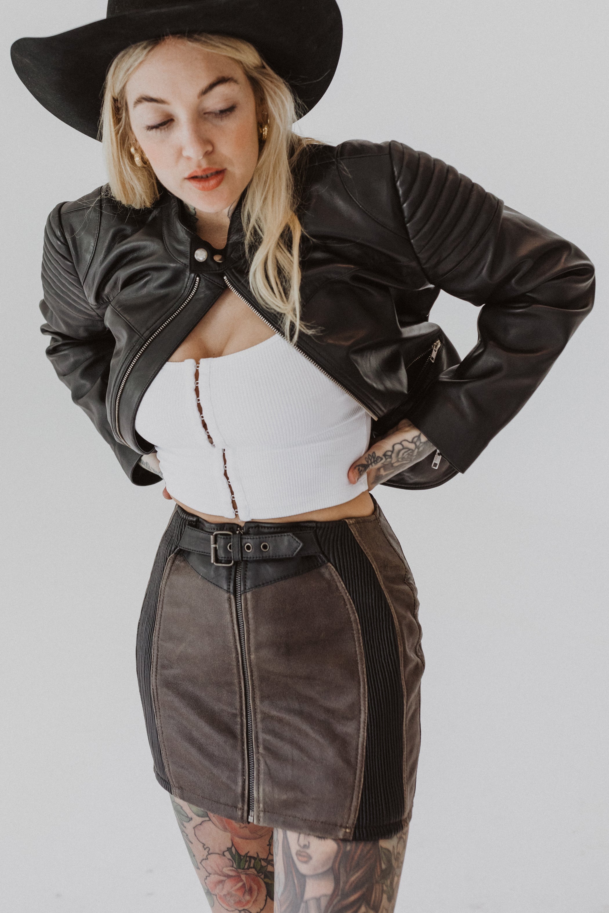 Winner JACKET - Black leather women's moto jacket — Understated Leather