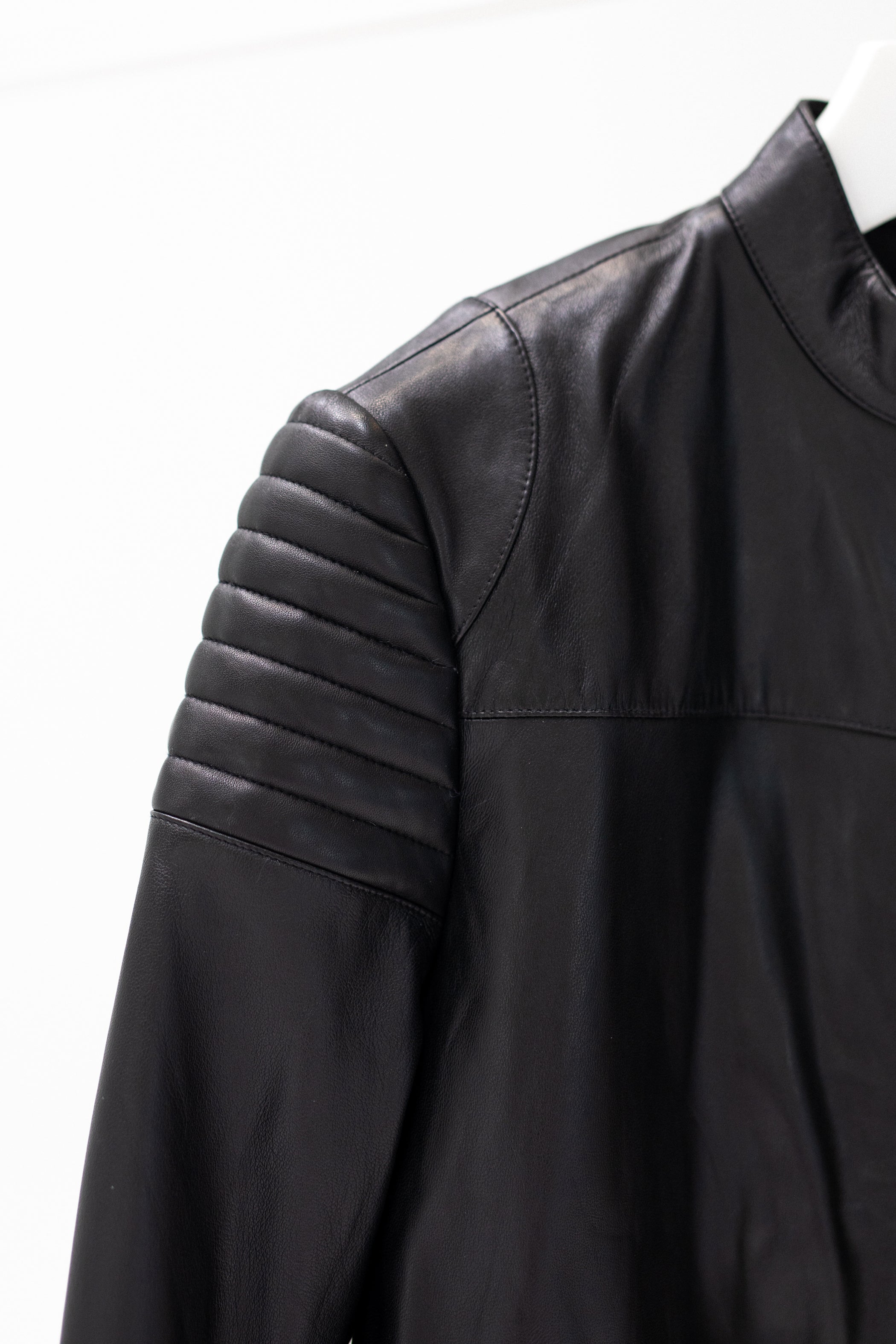 Winner JACKET - Black leather women's moto jacket — Understated Leather