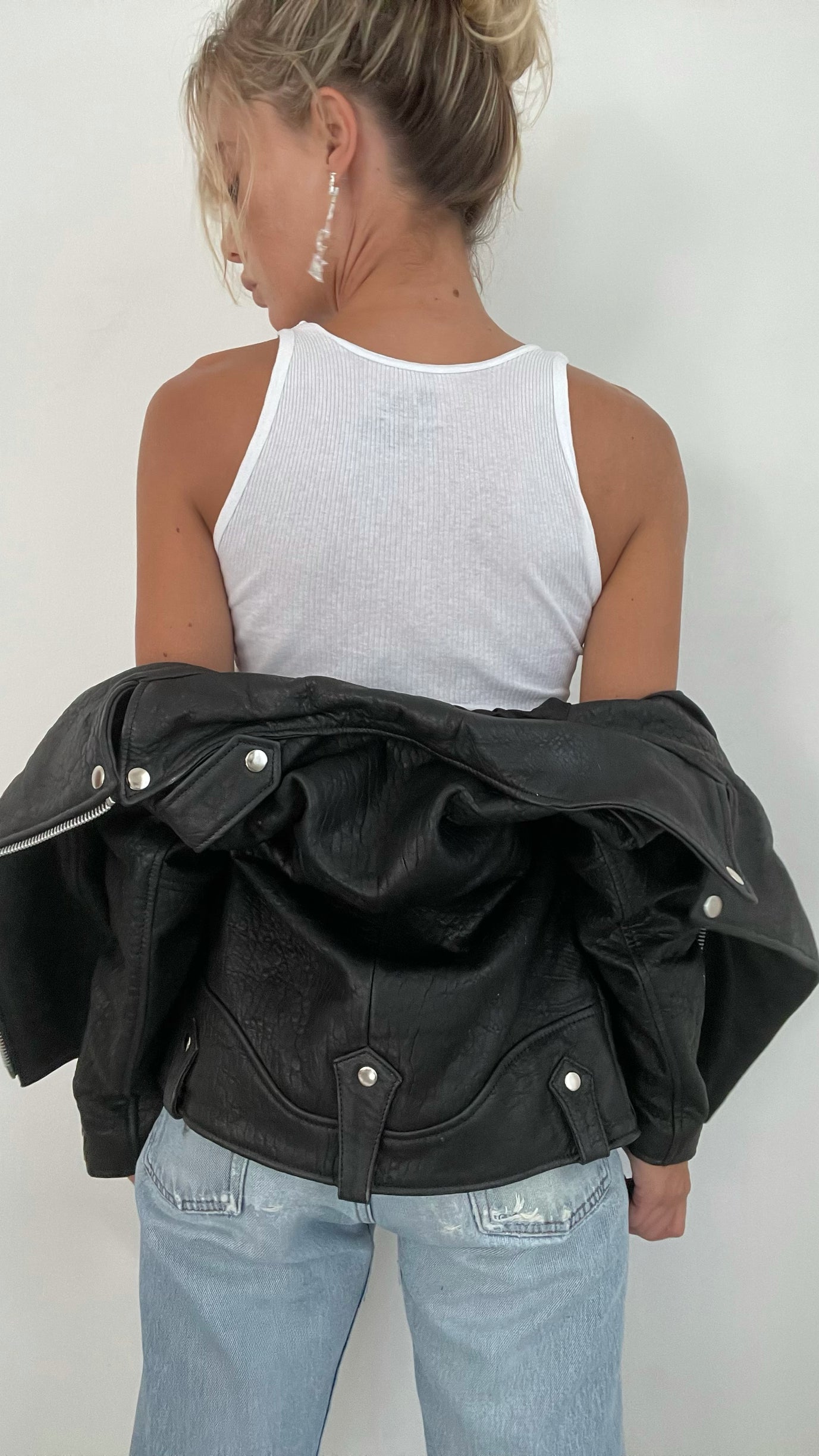 SLICK JACKET - Black leather women's moto jacket — Understated Leather